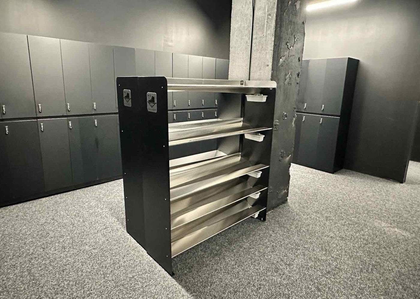 Sturdy & Strong Entrance Bench Channeling Water Into Containers - stro ...